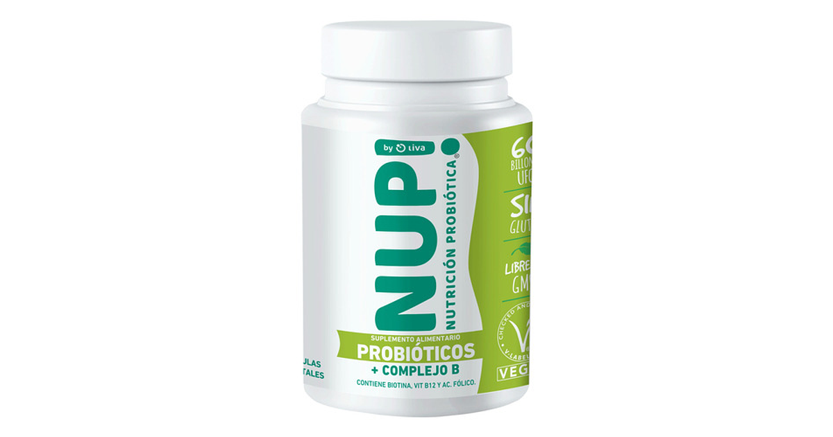 Nup Probiotico B Complex 4 Cepas 60 Billones 30 Capsulas ...