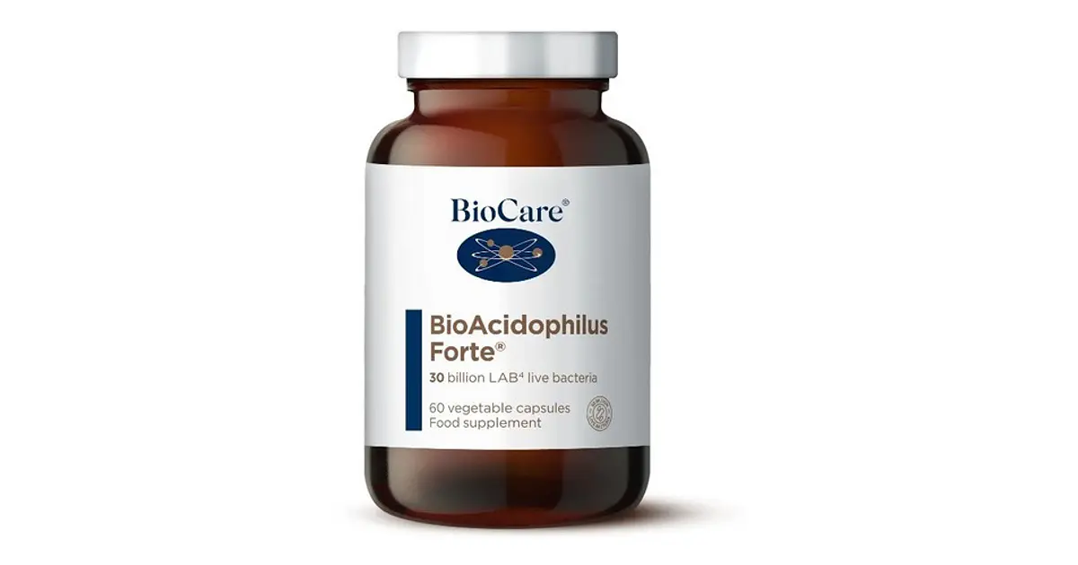 Biocare Bioacidophilus Forte 30 Billones 60 Caps Probioti...