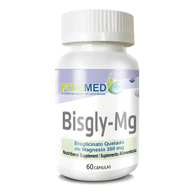 Fitomed Bisgly Mg - Magnesio 60 Capsulas Sabor Natural