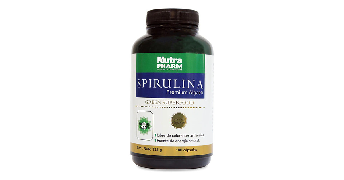 Spirulina Premium Nutrapharm 180 Caps