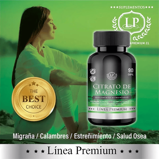 3 Citrato De Magnesio Puro (pack Premium) 9 Meses