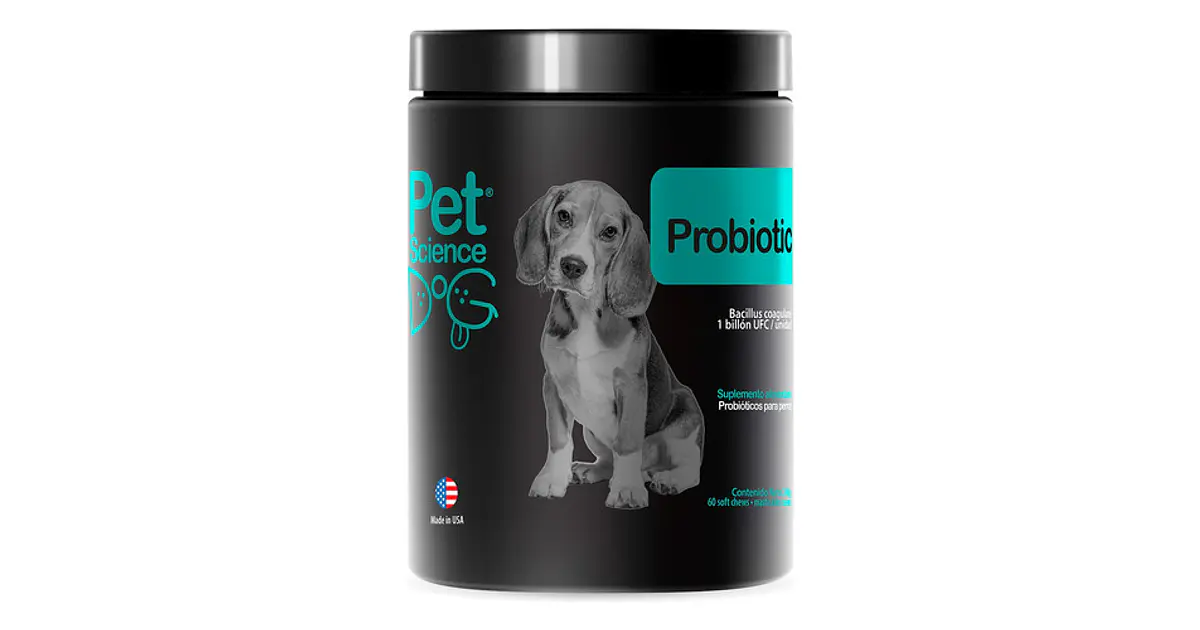 Petscience Dog Probiotic Probiotico Masticable Perro 60 Unid