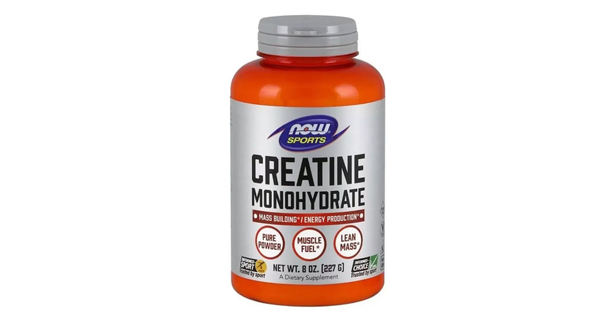 Now Foods Creatina Monohidratada 227g Polvo, Sabor Sin Sabor
