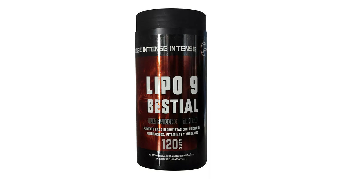 Lipo 9 Bestial 120 Cápsulas Ultra Concentrated Fnl