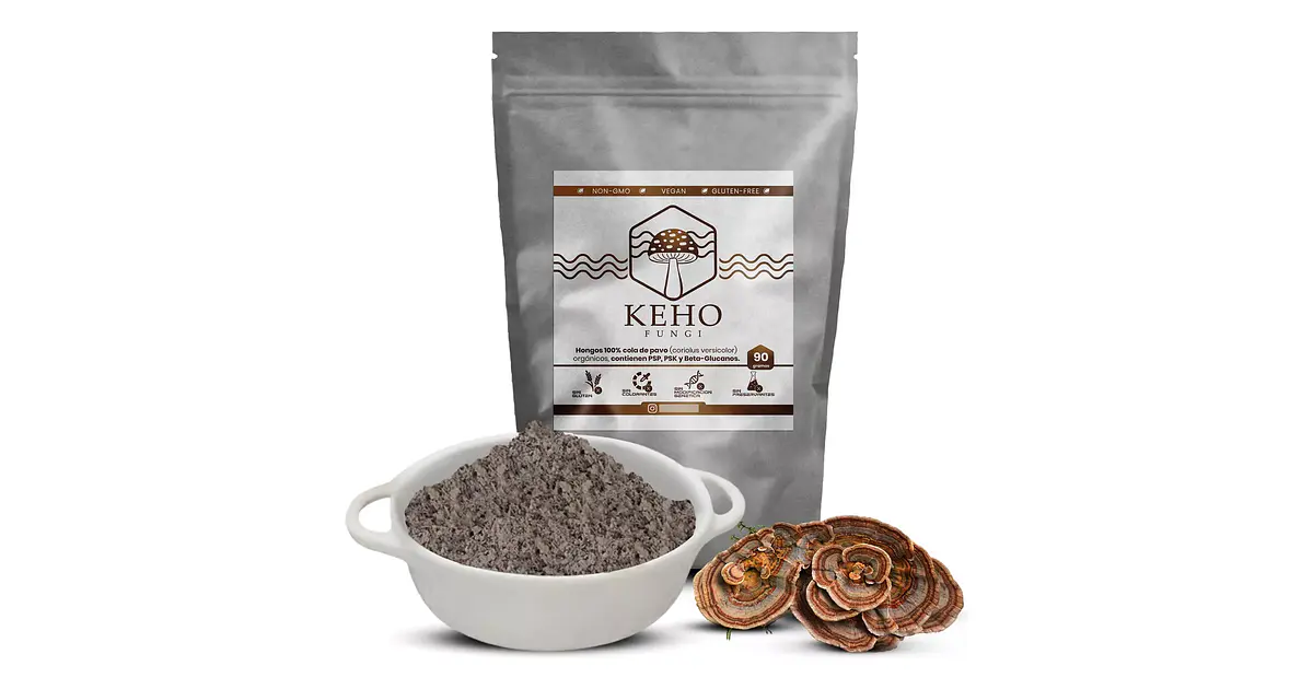 Keho Hongo En Polvo Cola De Pavo 90 Gramos Inmunomodulador