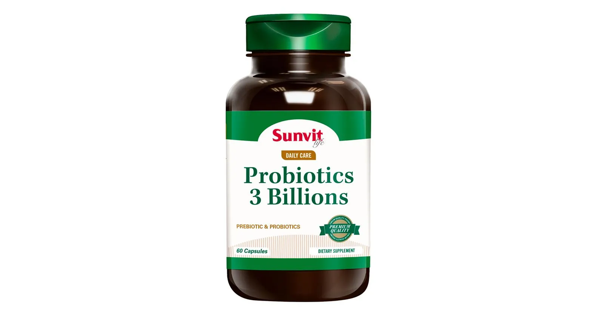 Probioticos 3 Billones 60 Capsulas Sunvit Life