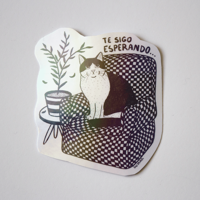 Sticker te sigo esperando