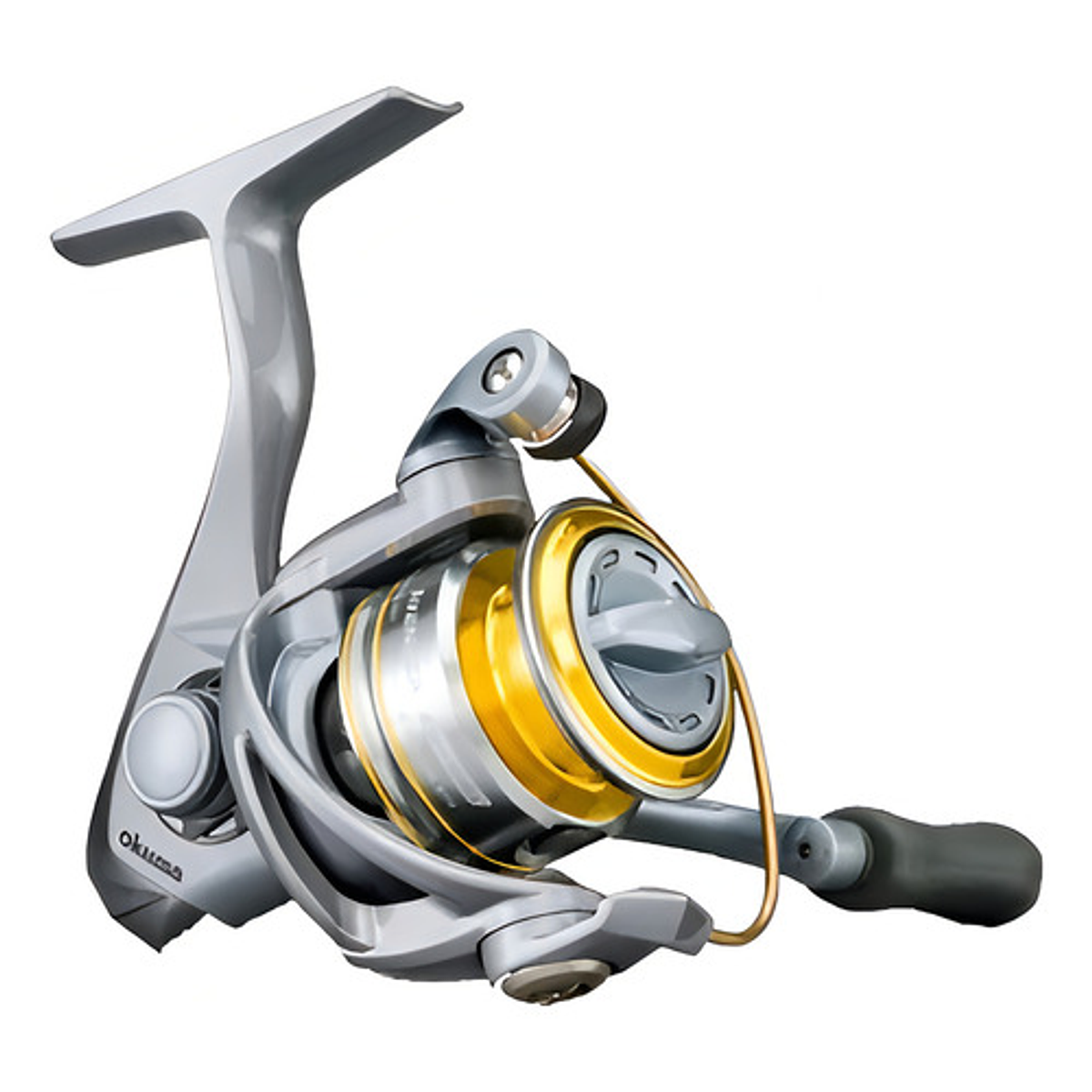 Carrete Okuma Avenger Av-1000a Color Plateado Lado De La ...