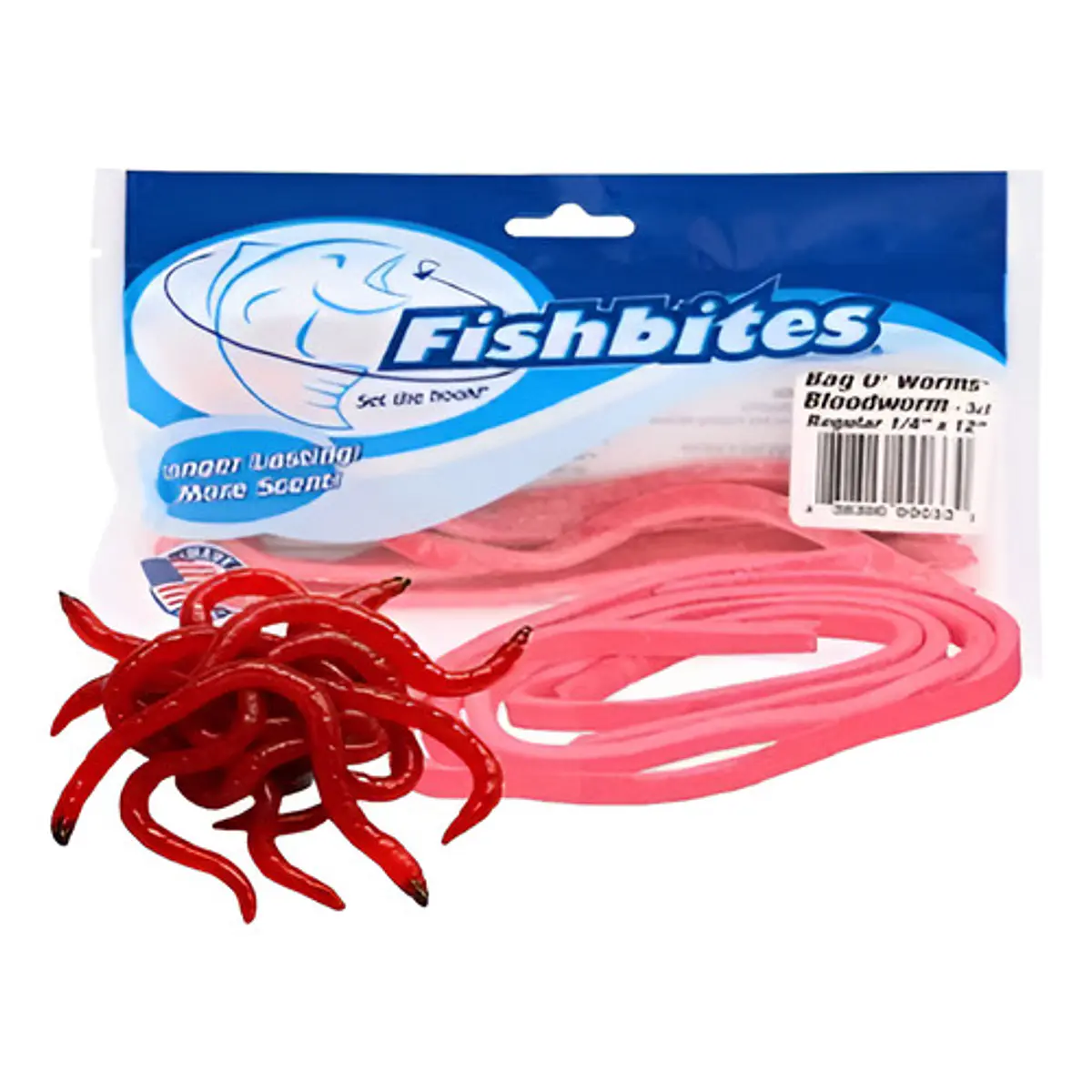 Fishbites Carnada Artificial Esencia Bag O Worms Bloodworm