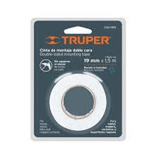 Cinta Doble Fax Truper 3/4 X 5 Mts