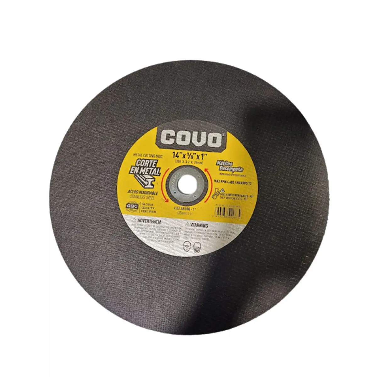 DISCO TRONZADORA COVO METAL 14 x 1/8 x 1 | Universal De Tornillos Y ...