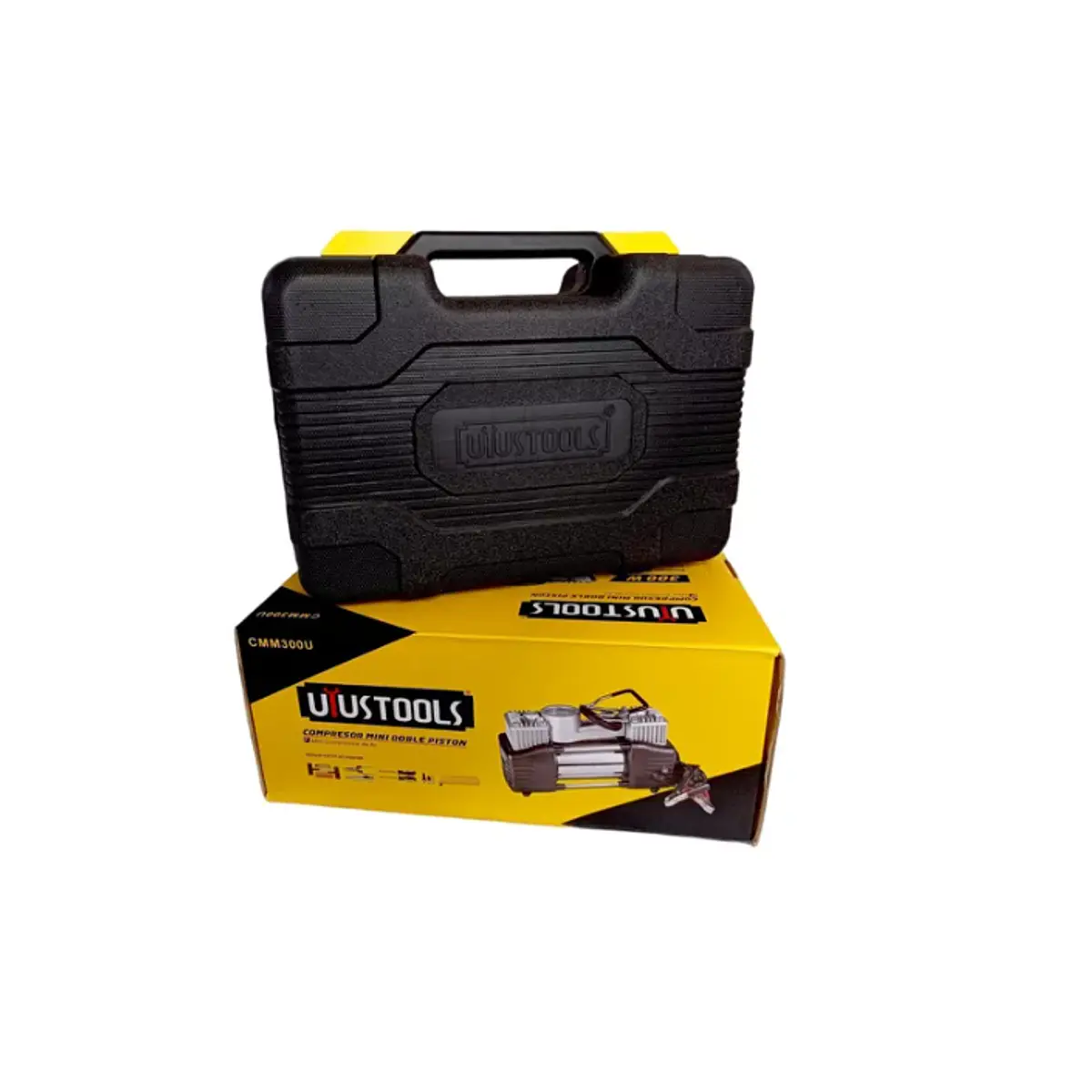 Compresor Mini Doble Piston Uyustools Cmm300w + Herramientas ...