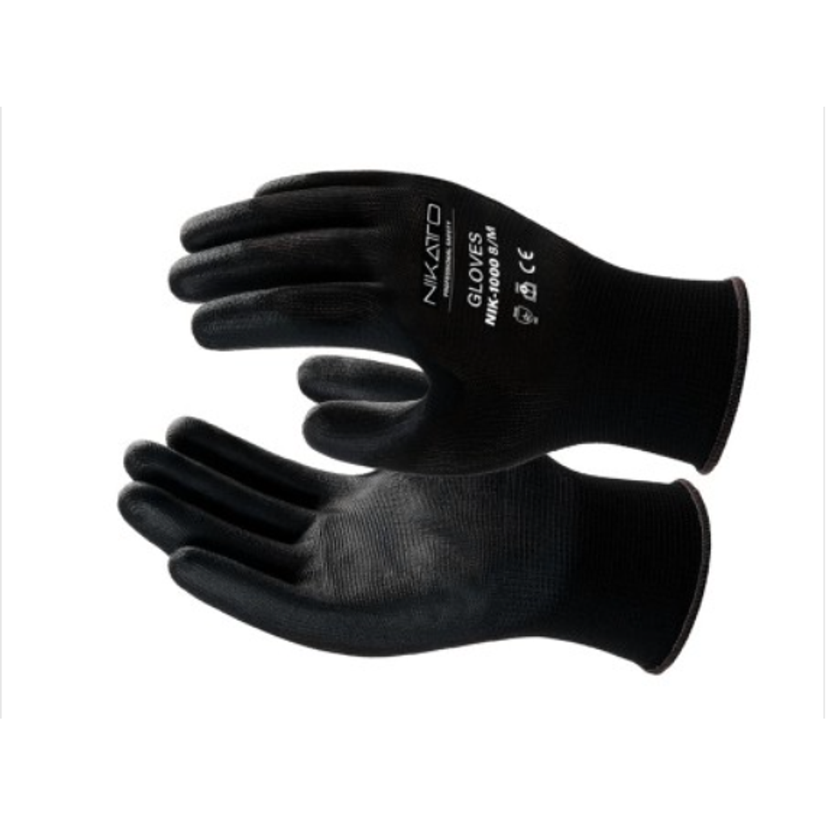GUANTE MULTIFLEX NIKATO EN POLIESTER PU T10 NEGRO NIK-1000XL ...