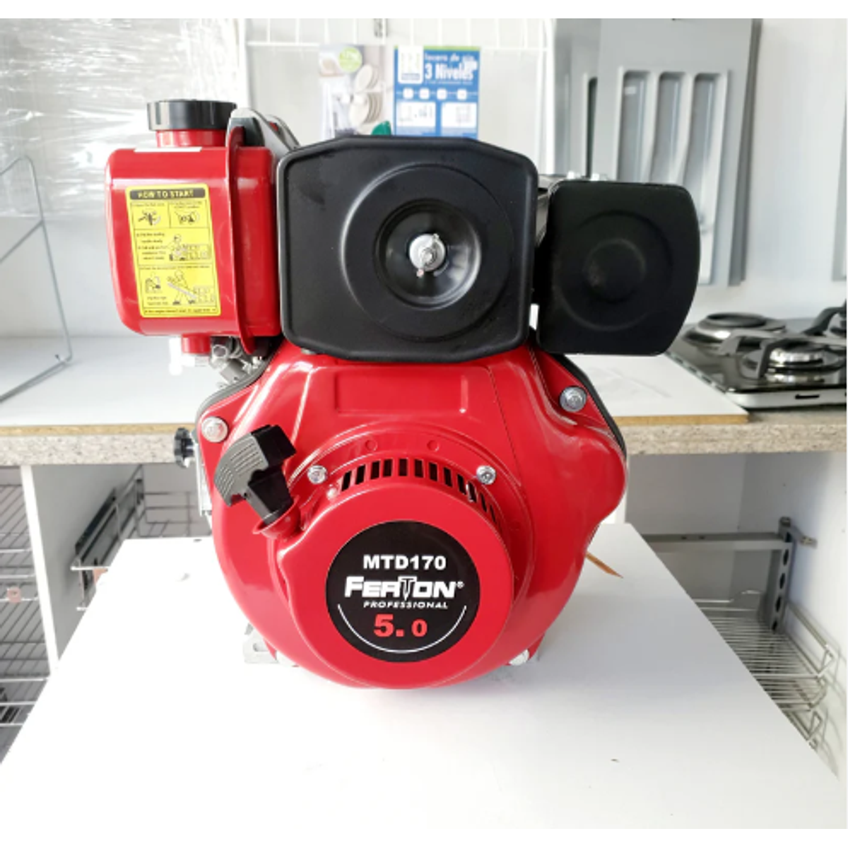 MOTOR DIESEL FERTON 5HP-RPM 3600-246CC (CUÑA 3/4 EJE 5/16) M ...