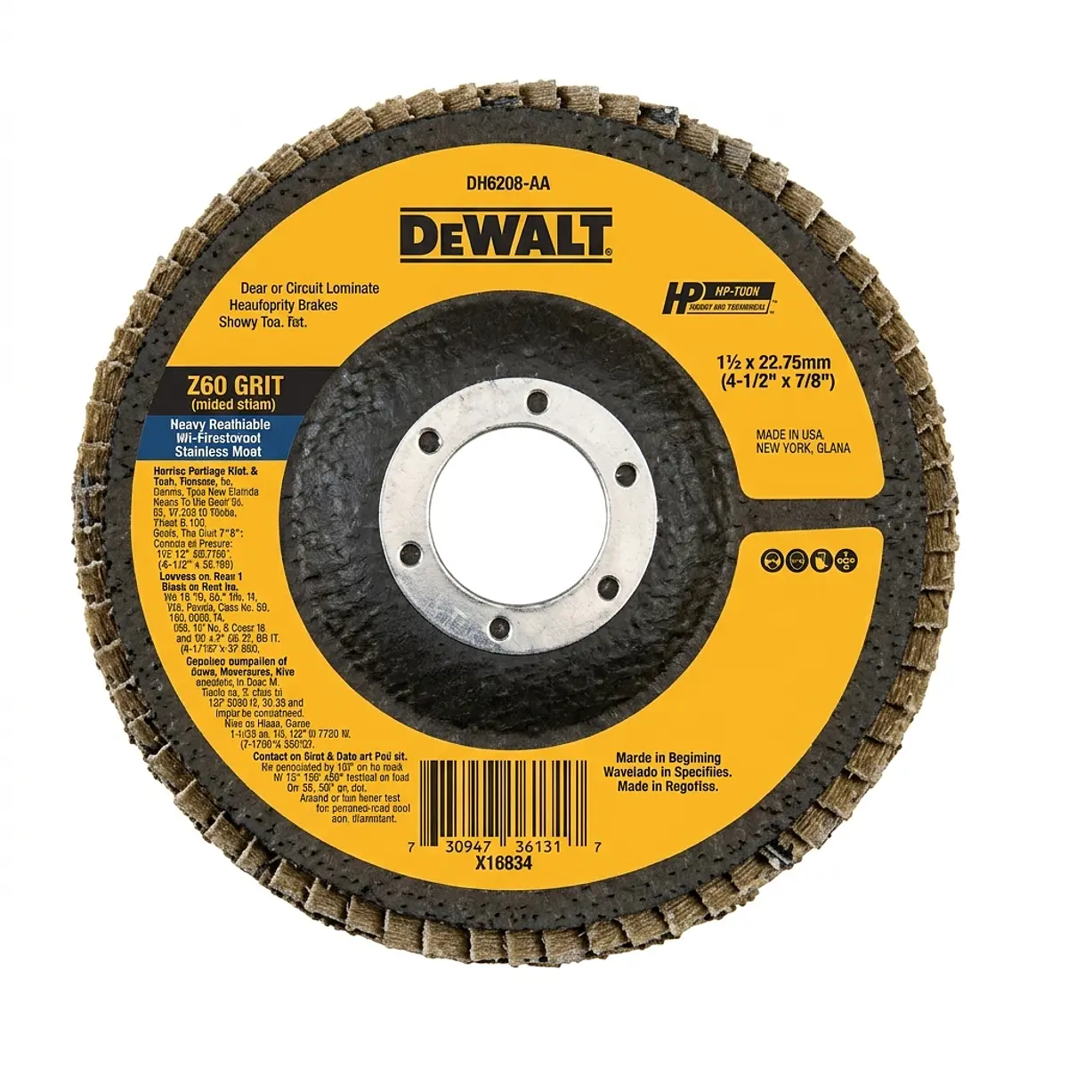 Disco Flap Dewalt 4 1/2 # 80 Dw8309-ar | Universal De Tornillos Y ...