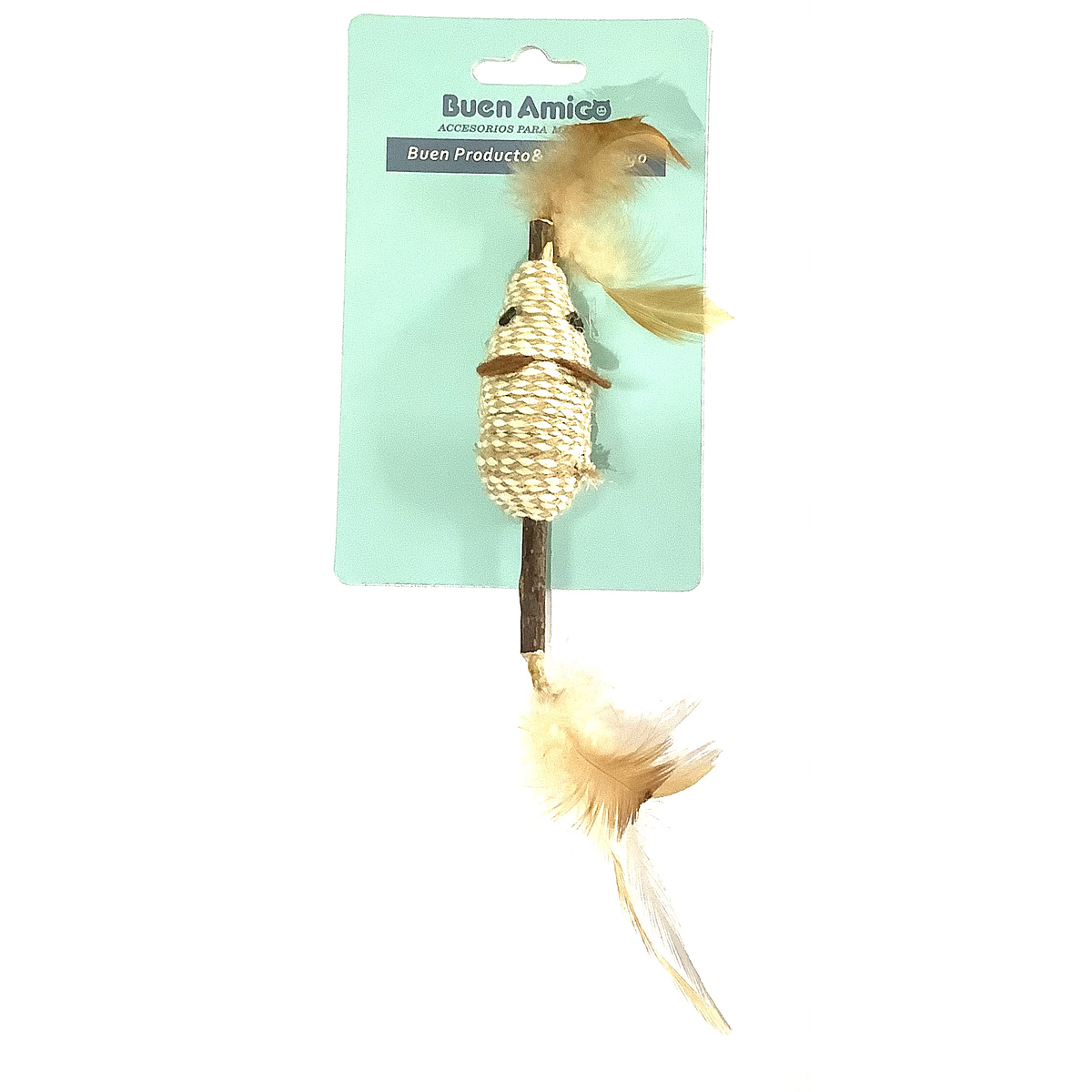 Ratón Yute con Madera Buen Amigo