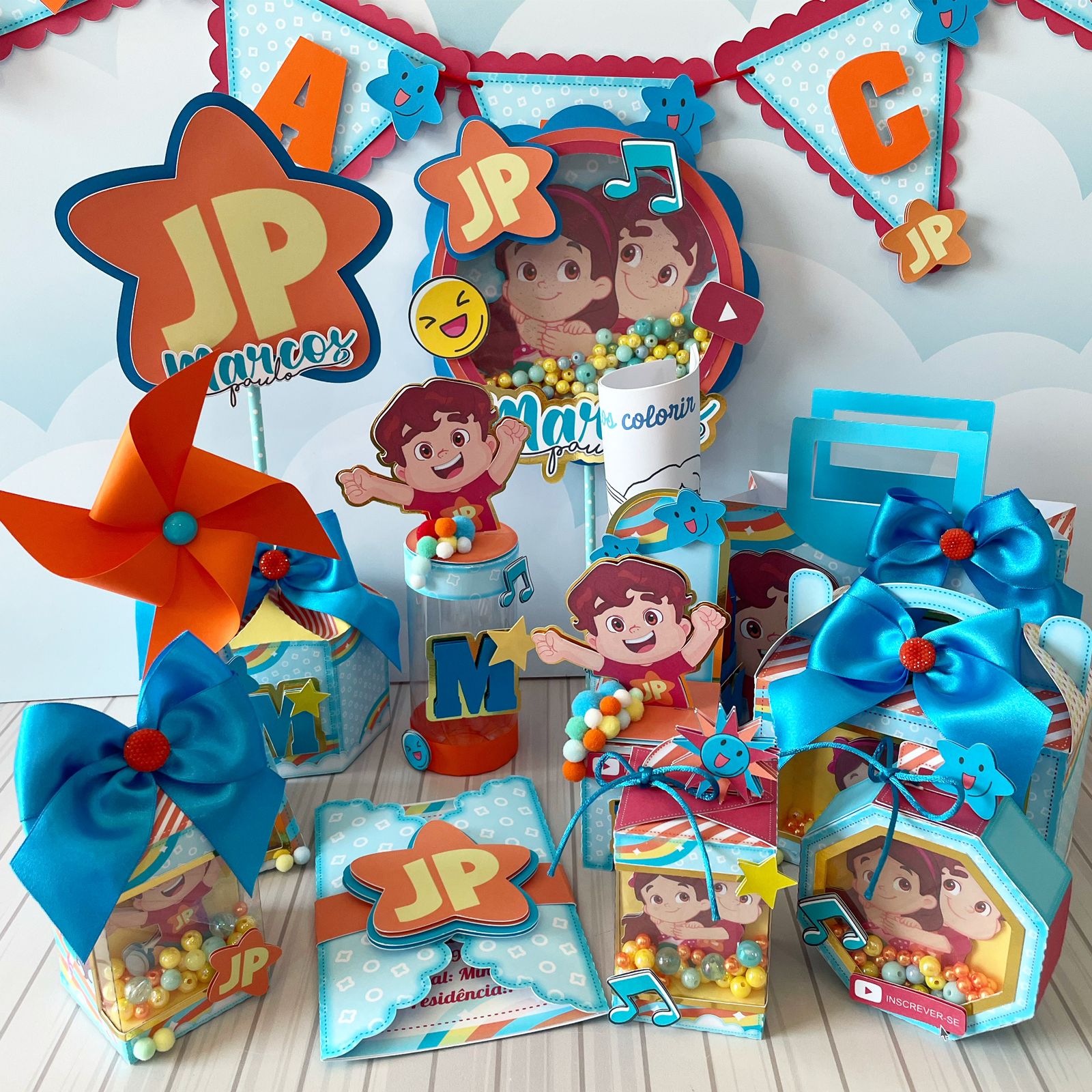 Arquivo de corte Kit Festa Maria Clara e JP