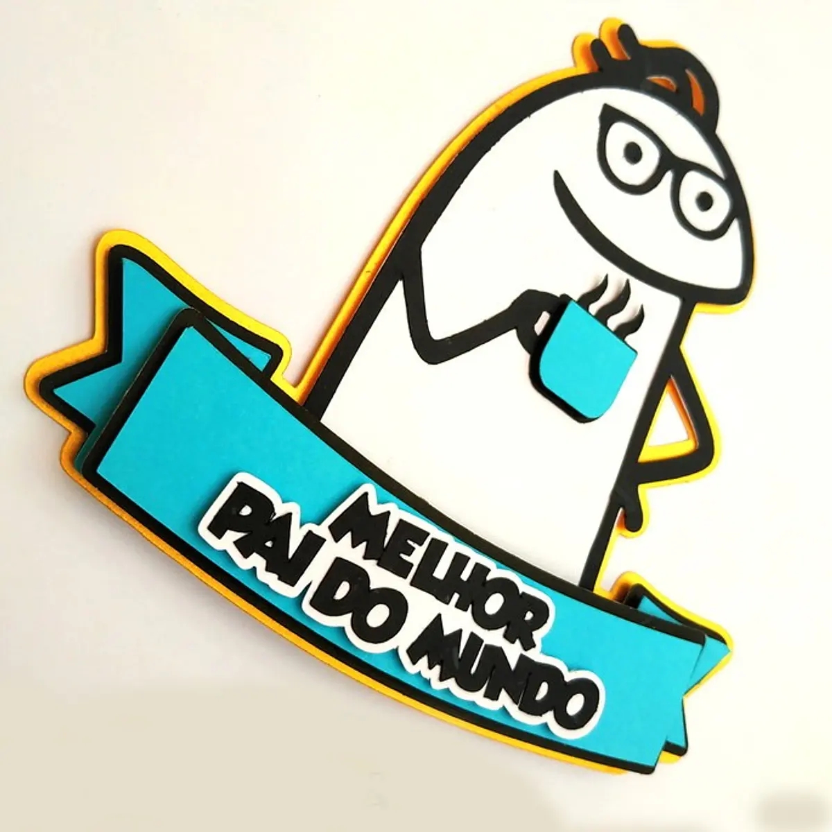 Flork Father's Day Cake Topper Cutting File