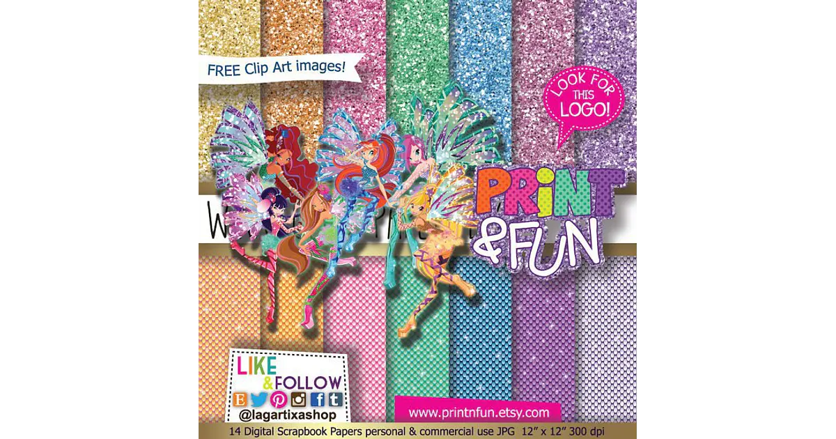 Kit Digital Winx Club