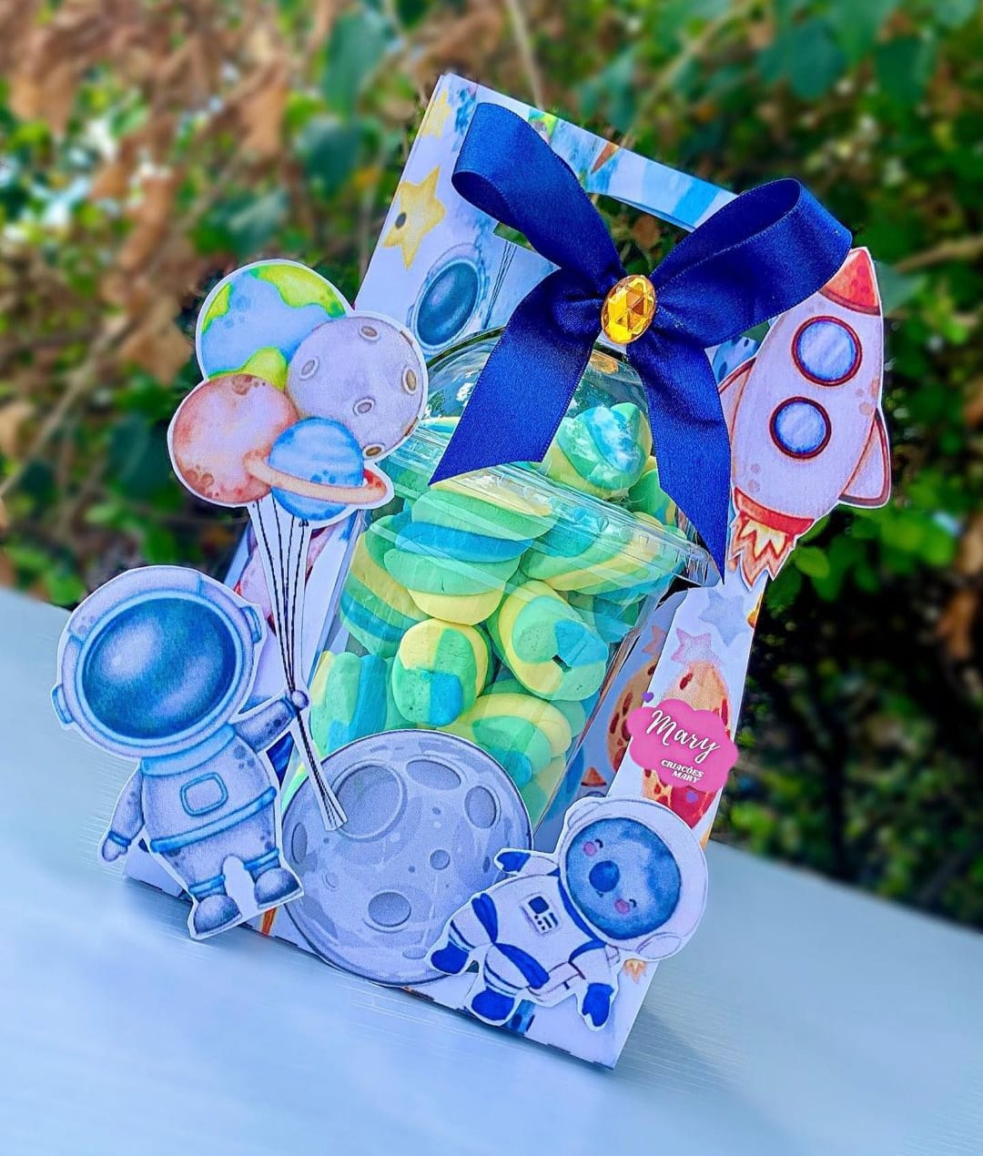 Arquivo Digital Caixa de Copo Bolha Astronauta