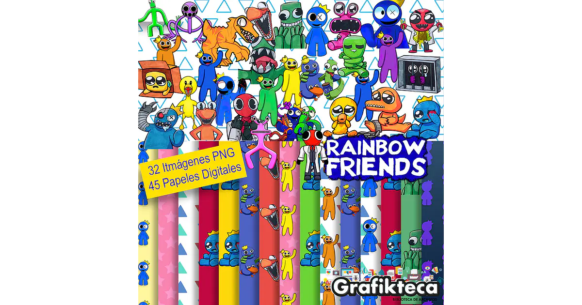 Kit Digital Rainbow Friends