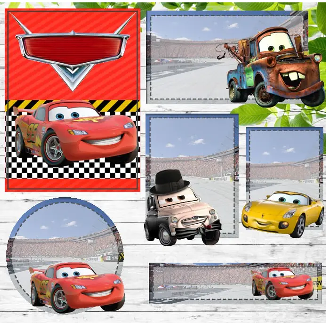 Arquivo de Corte Etiqueta Escolar Carros