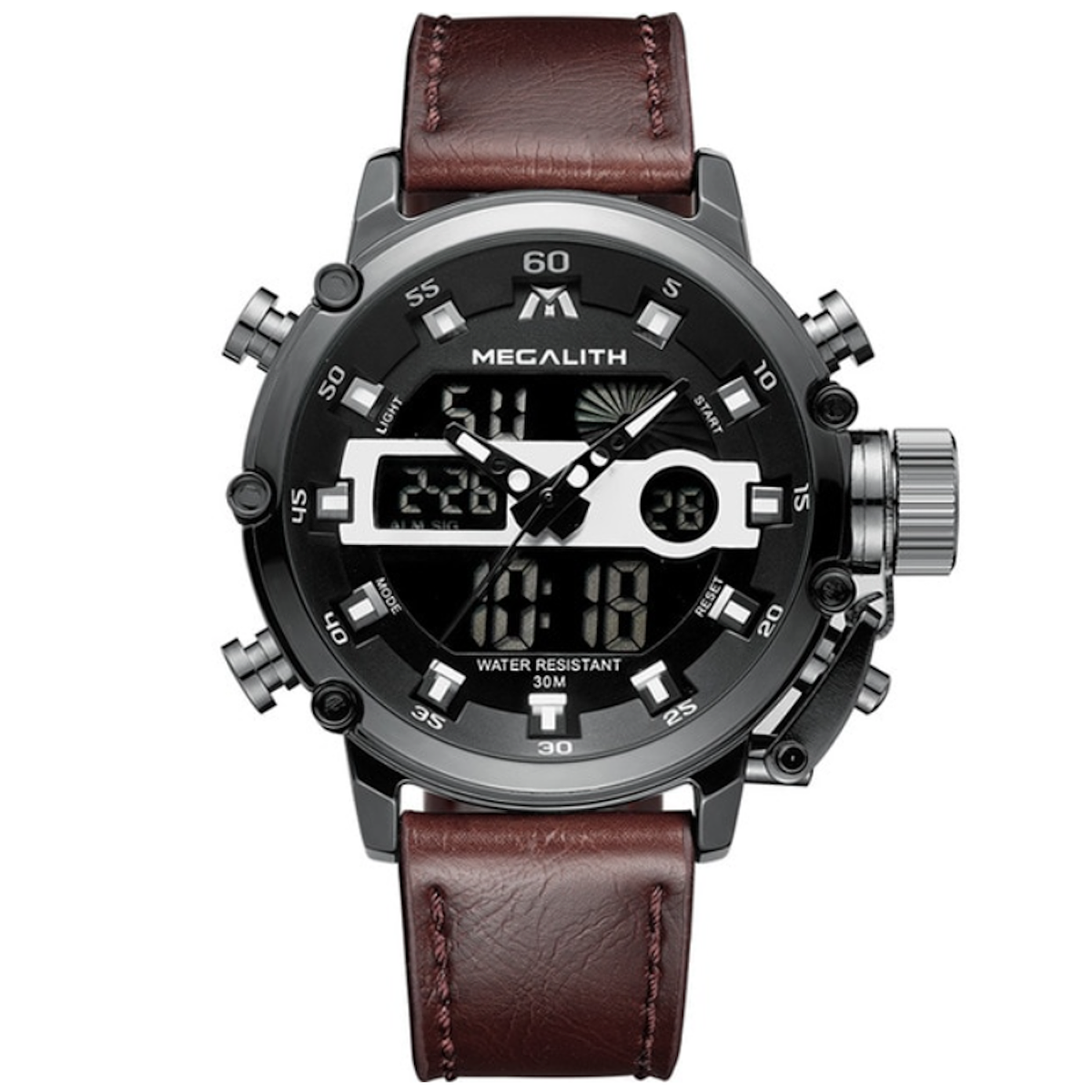 Reloj Cuarzo Deportivo Hombre Luminoso MEGALITH 8051