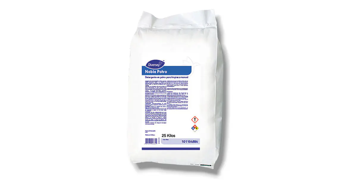 Detergente En Polvo Nobla 25 Kg. Multipropósito Diversey