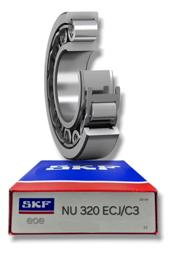 Rodamiento Nu 320 Ecj/c3 Rodillos Cilindricos Med 100x215x47