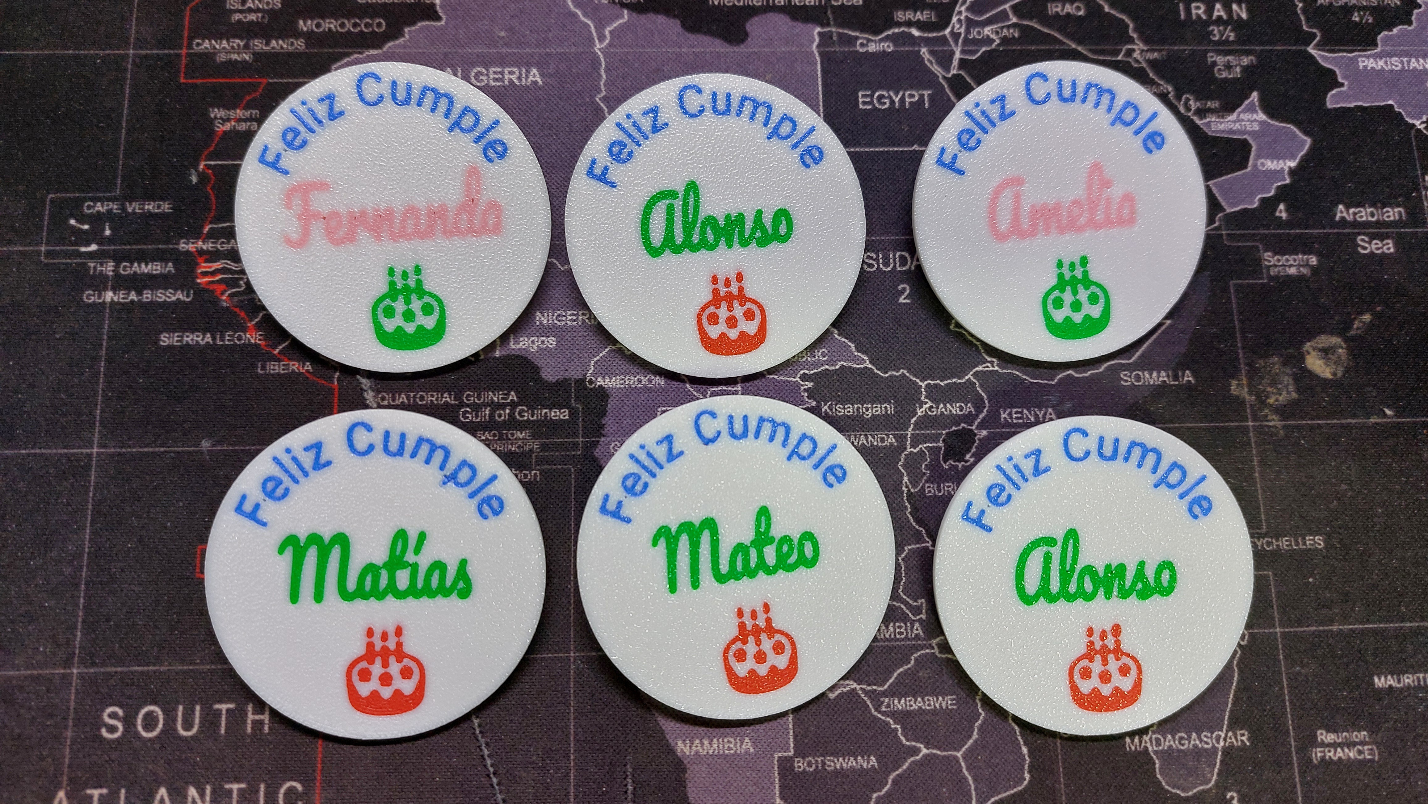 Pines Circulares Personalizados 4 colores