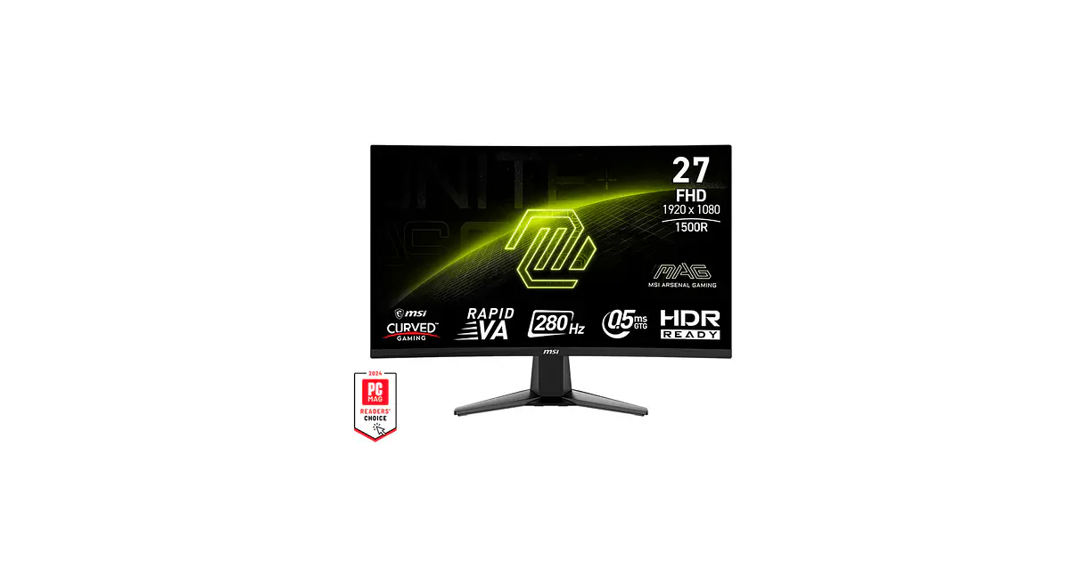 Monitor Gamer Curvo MSI 27” FHD 280 Hz 0.5ms MAG 276CXF