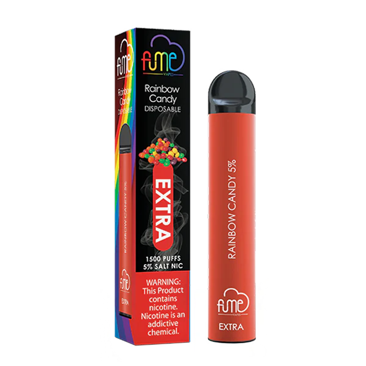 Vaporizador desechable Fume Vapes 2500 Puffs Rainbow Candy