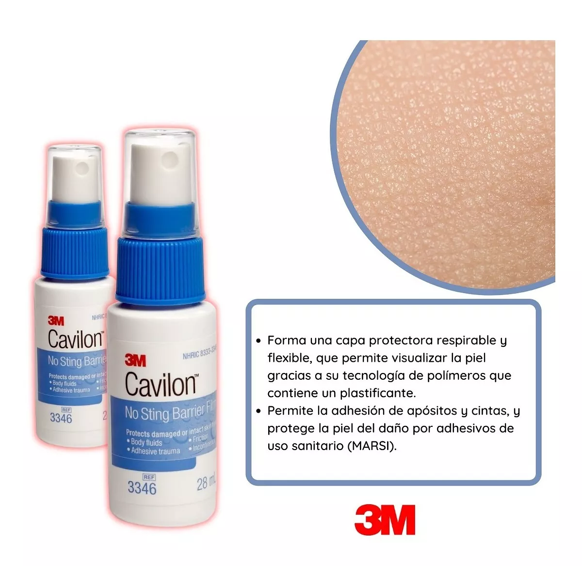 Cavilon Spray 3m Pelicula Protectora Sin Alcohol 28 Ml 3346e
