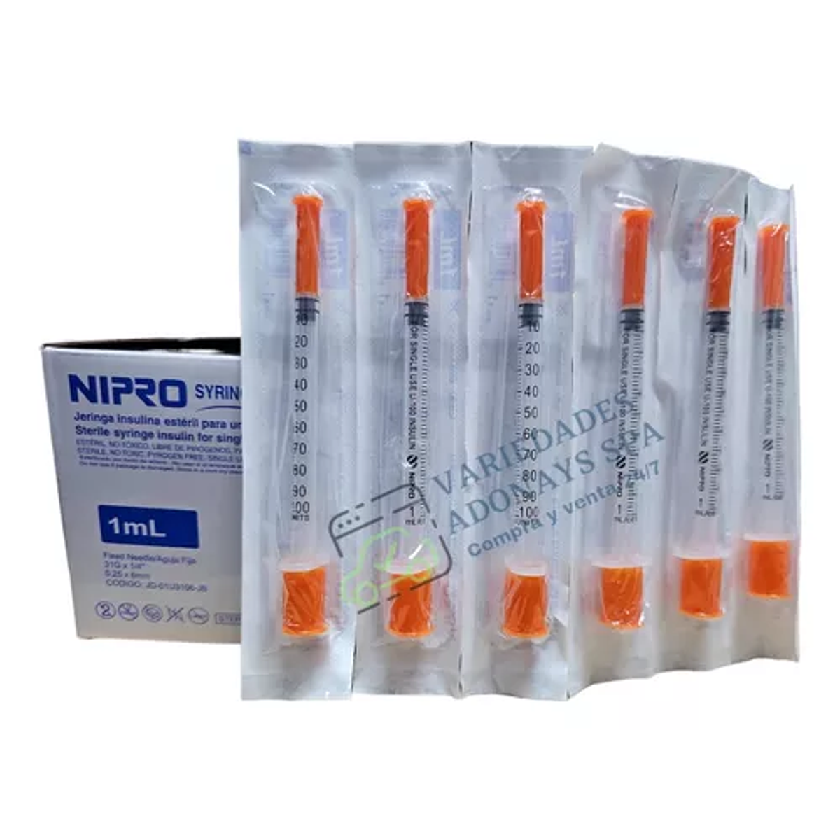 Jeringa Insulina 1 Ml 31g X 1/4 / NIPRO