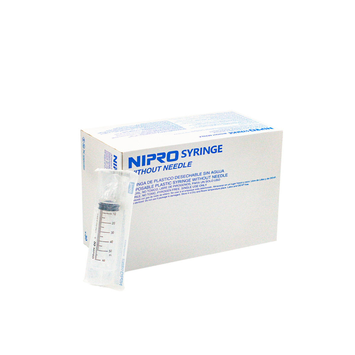 Jeringa Sin Aguja 50ml Punta Catéter / NIPRO