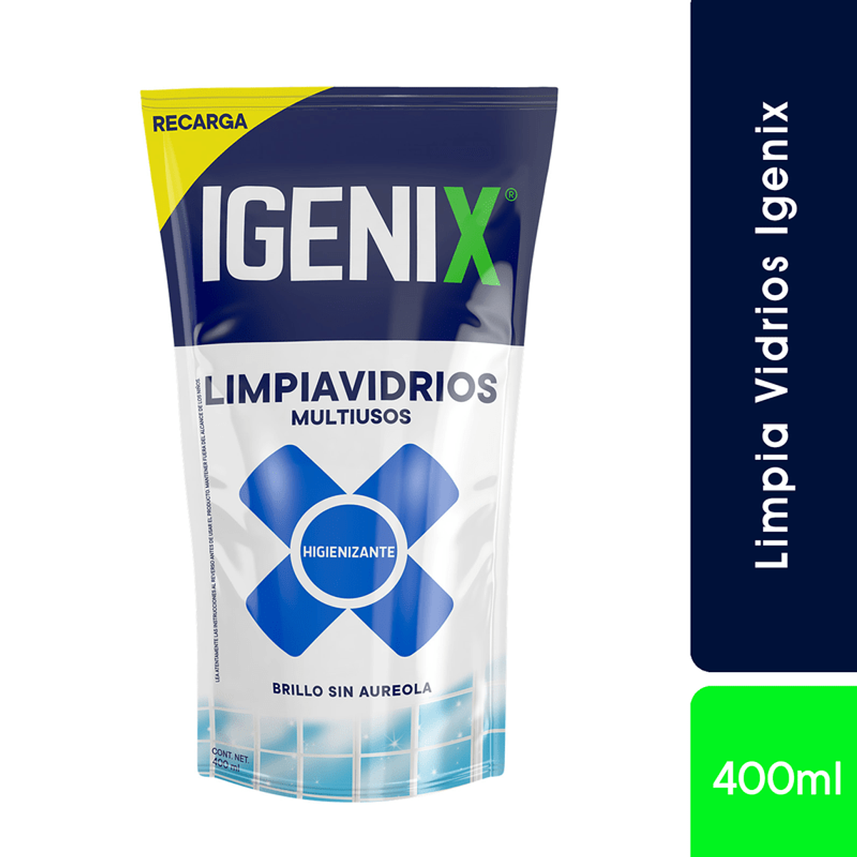Limpiavidrios Igenix recarga 400ml