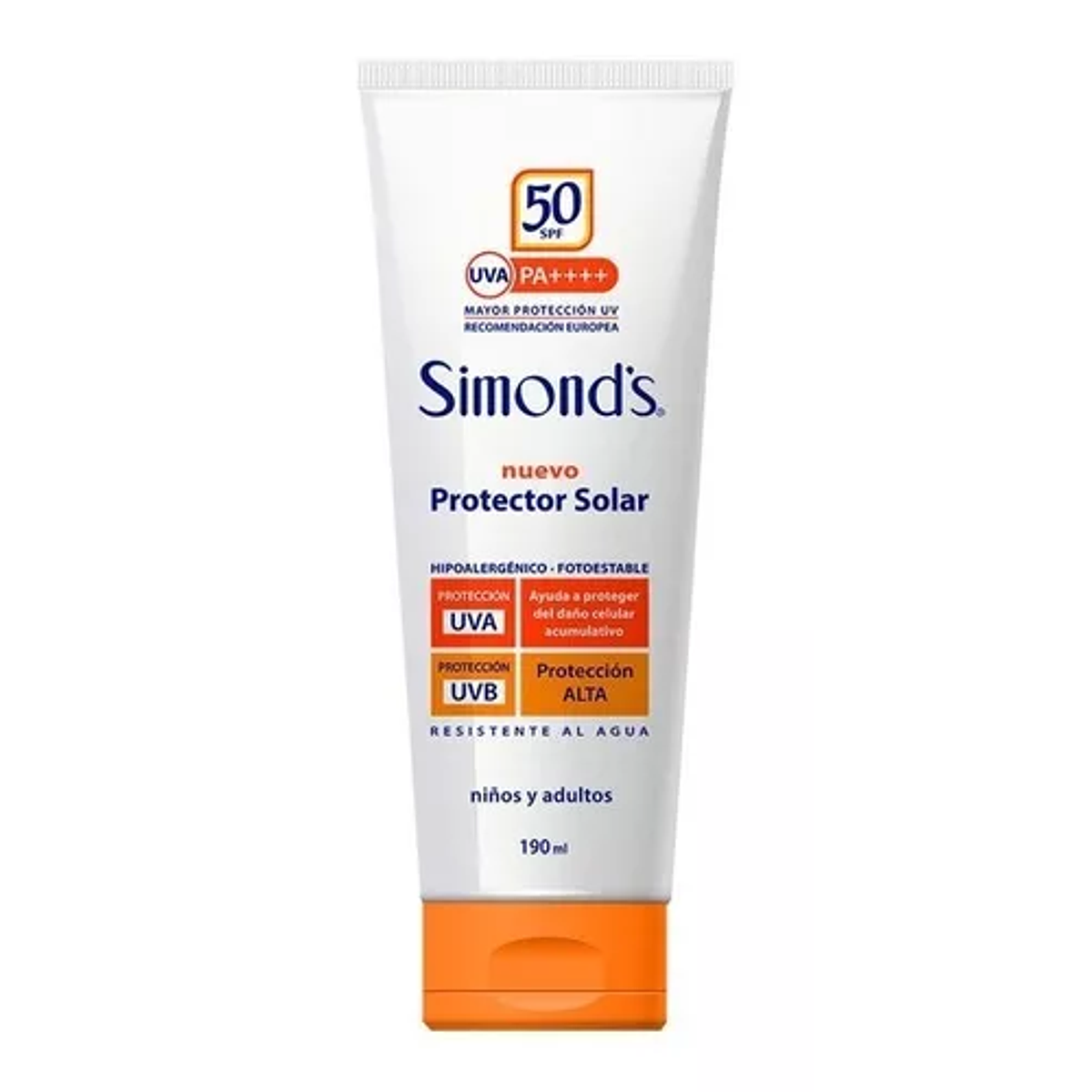 Protector Solar Simonds 50 Spf De 190ml
