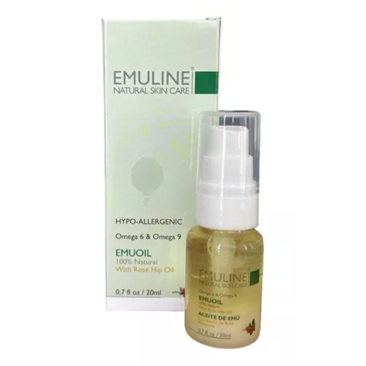 Emuline Aceite De Emu 100% Natural Con Rosa Mosqueta 20ml