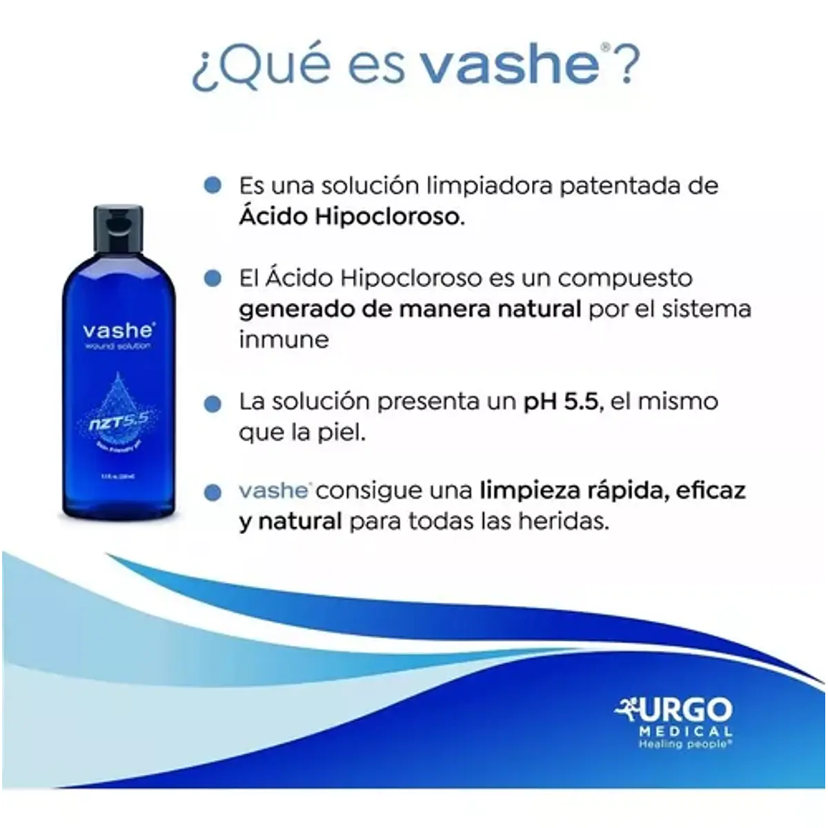 Vashe Solución Limpiadora Heridas 1000ml