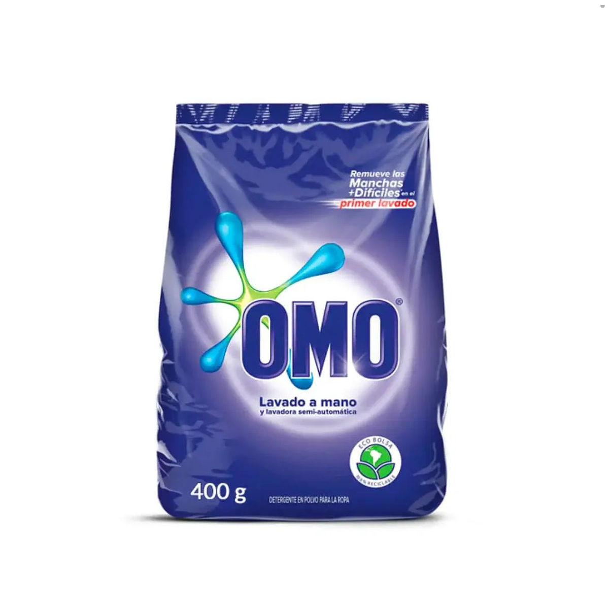 Detergente En Polvo Omo Lavado A Mano 400g