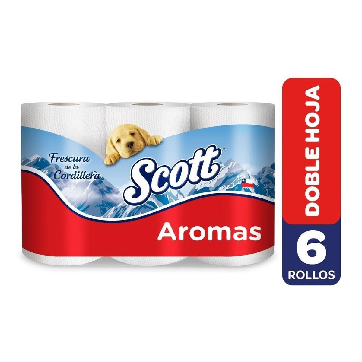 Papel Higienico Scott 6 Rollos Doble Hoja