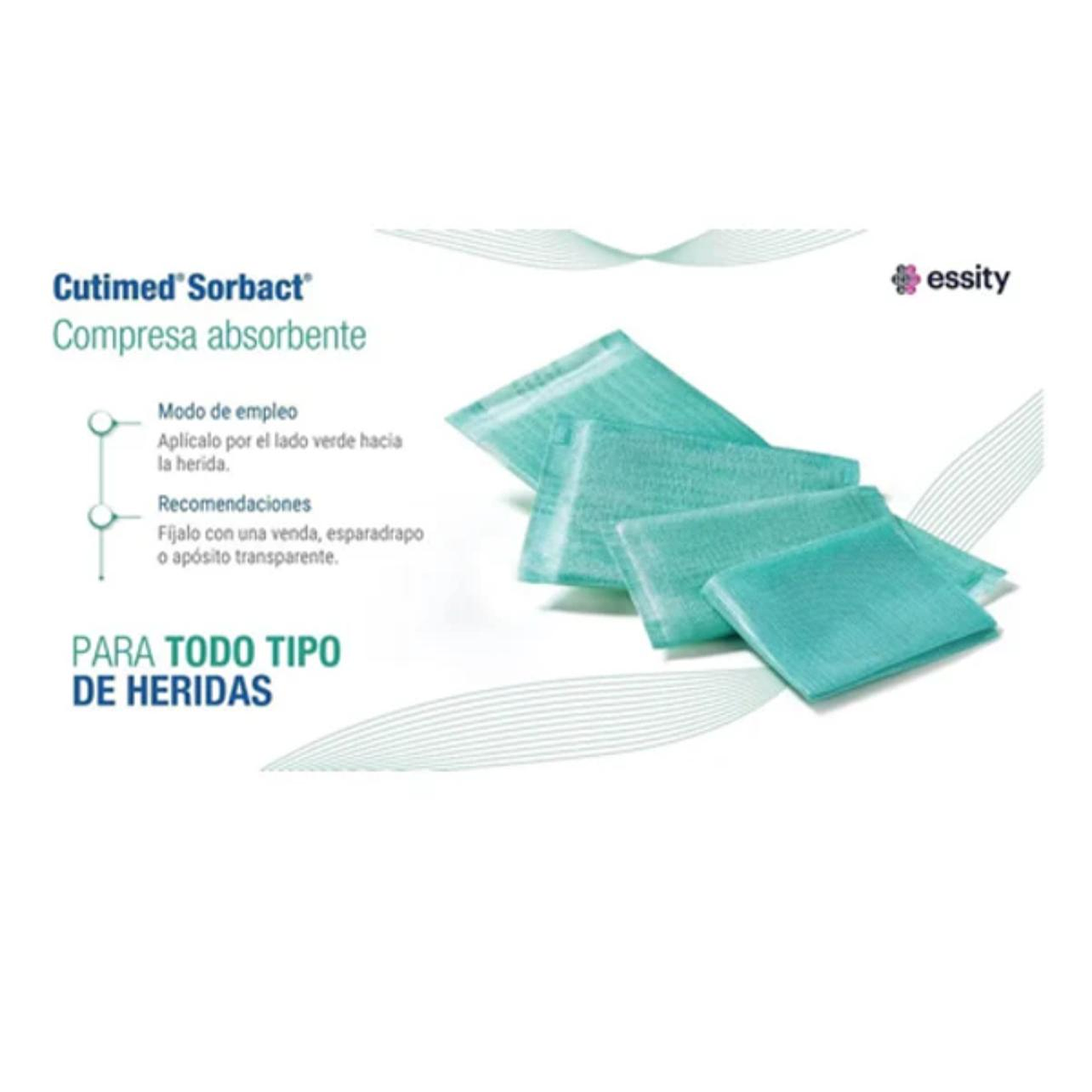 Cutimed Sorbact Compresa Absorbente 10 X 20cm Unidad