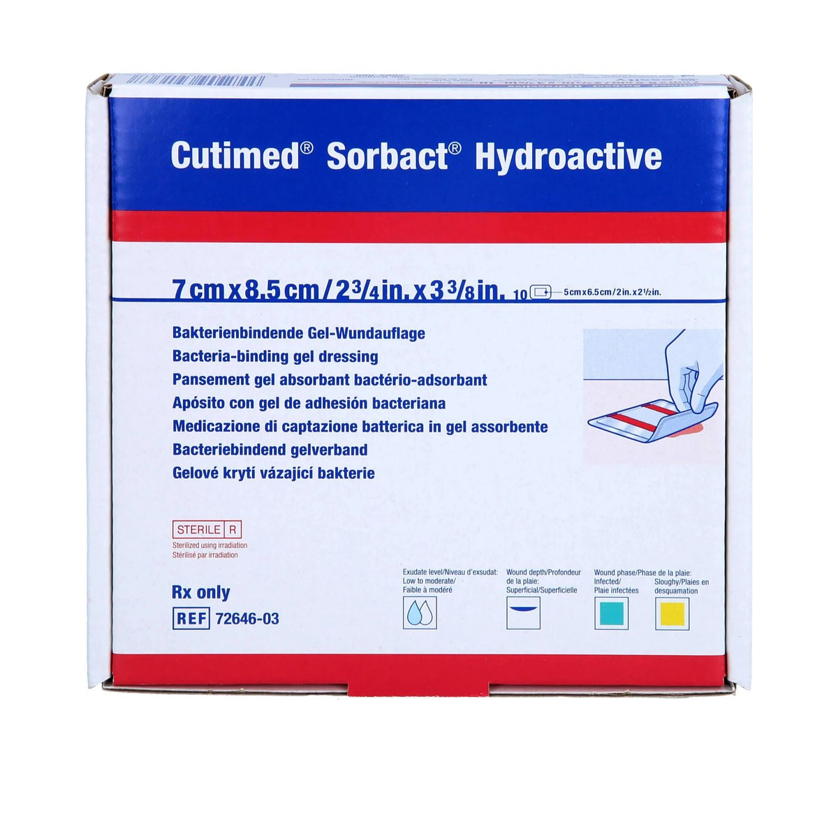 Cutimed Sorbact Hydroactive Malla 7 X 8.5cm X Unidad