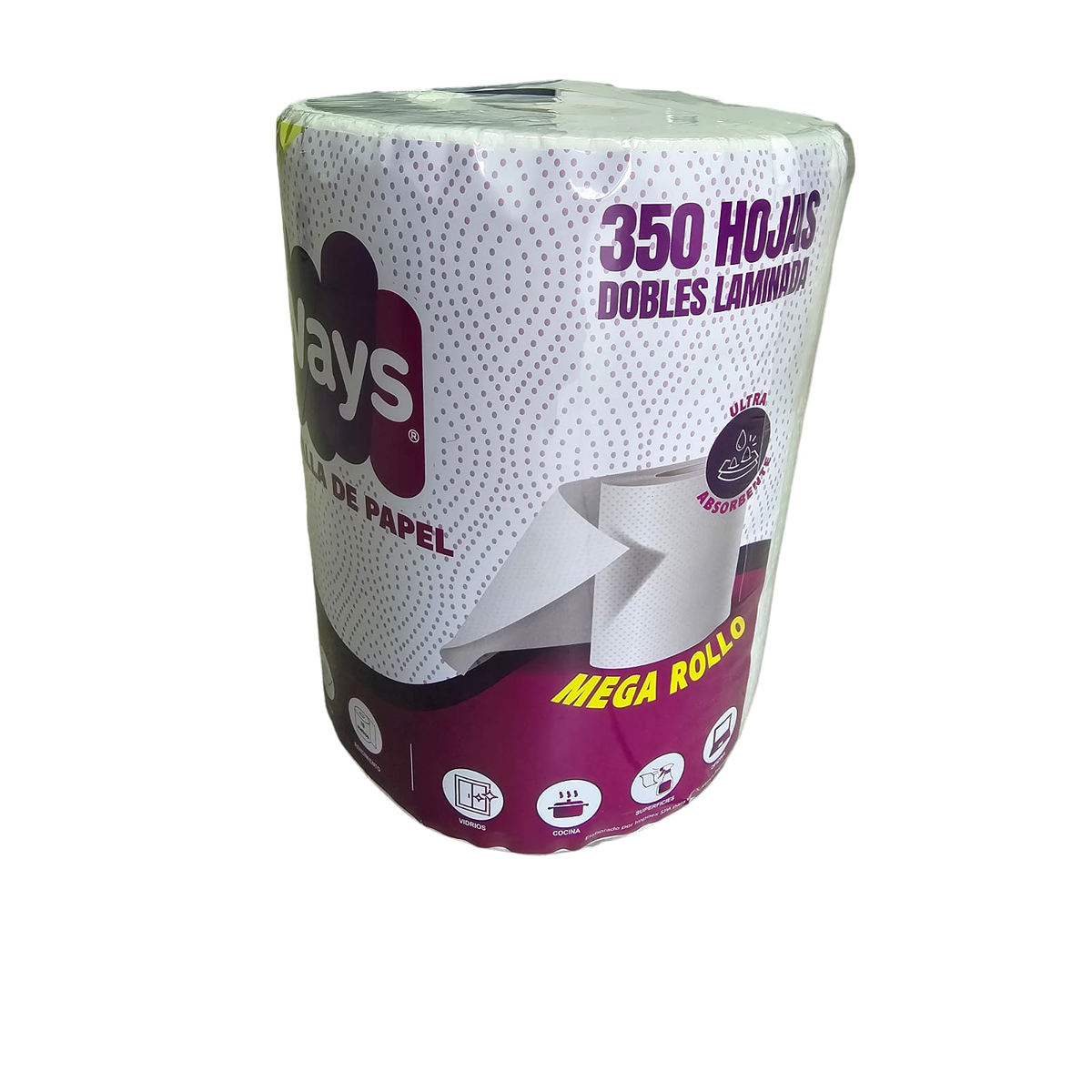 Toalla De Papel Nova Marca Ways 350 Hojas Dobles