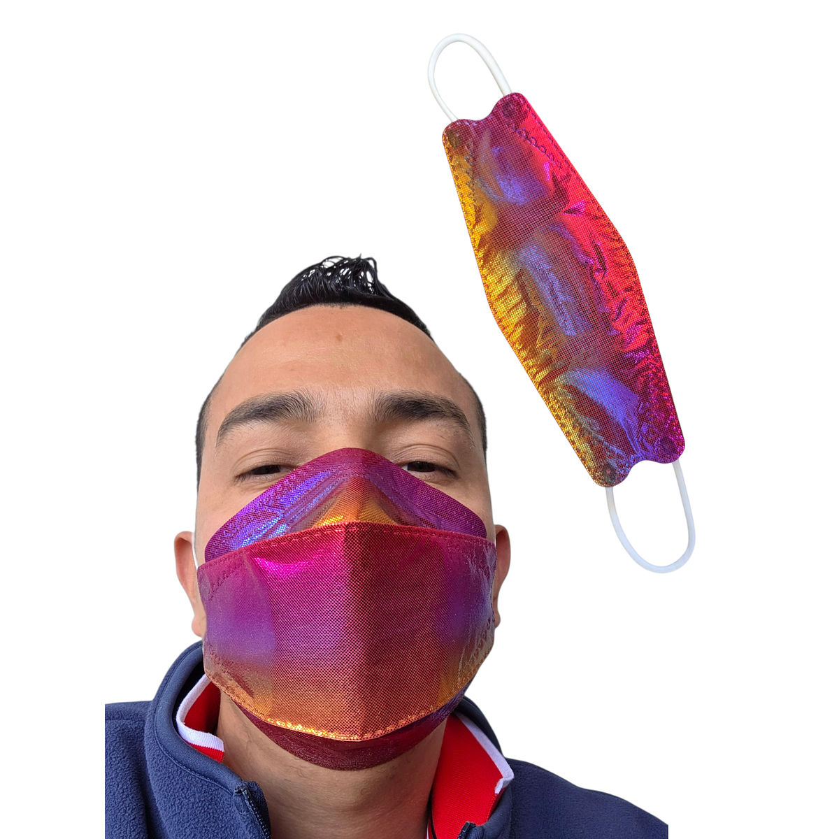 Mascarilla KF94 Para Adulto / Rojo Brillante (10 unidades)