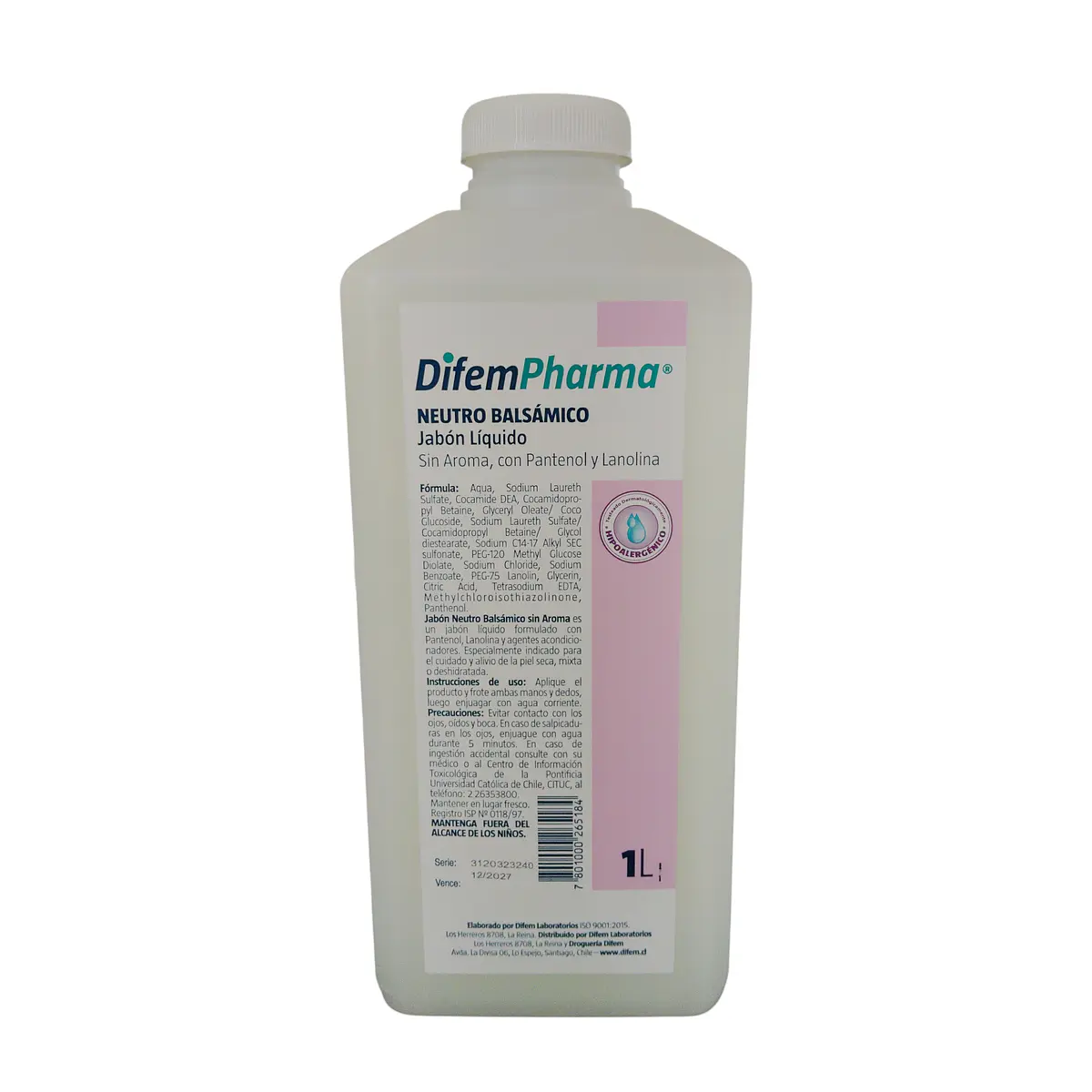Jabón Neutro Balsámico - 340 Ml Difempharma