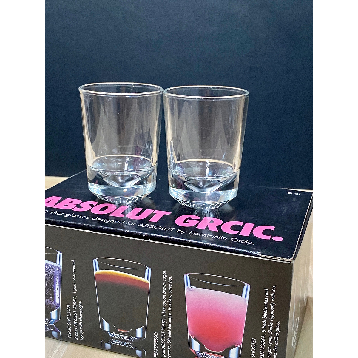 VASO SHOT VODKA ABSOLUT