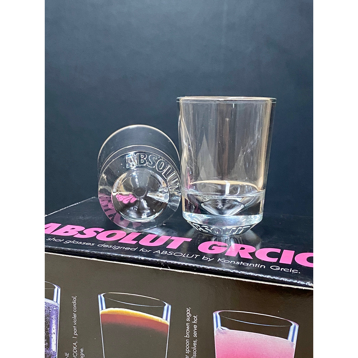 VASO SHOT VODKA ABSOLUT