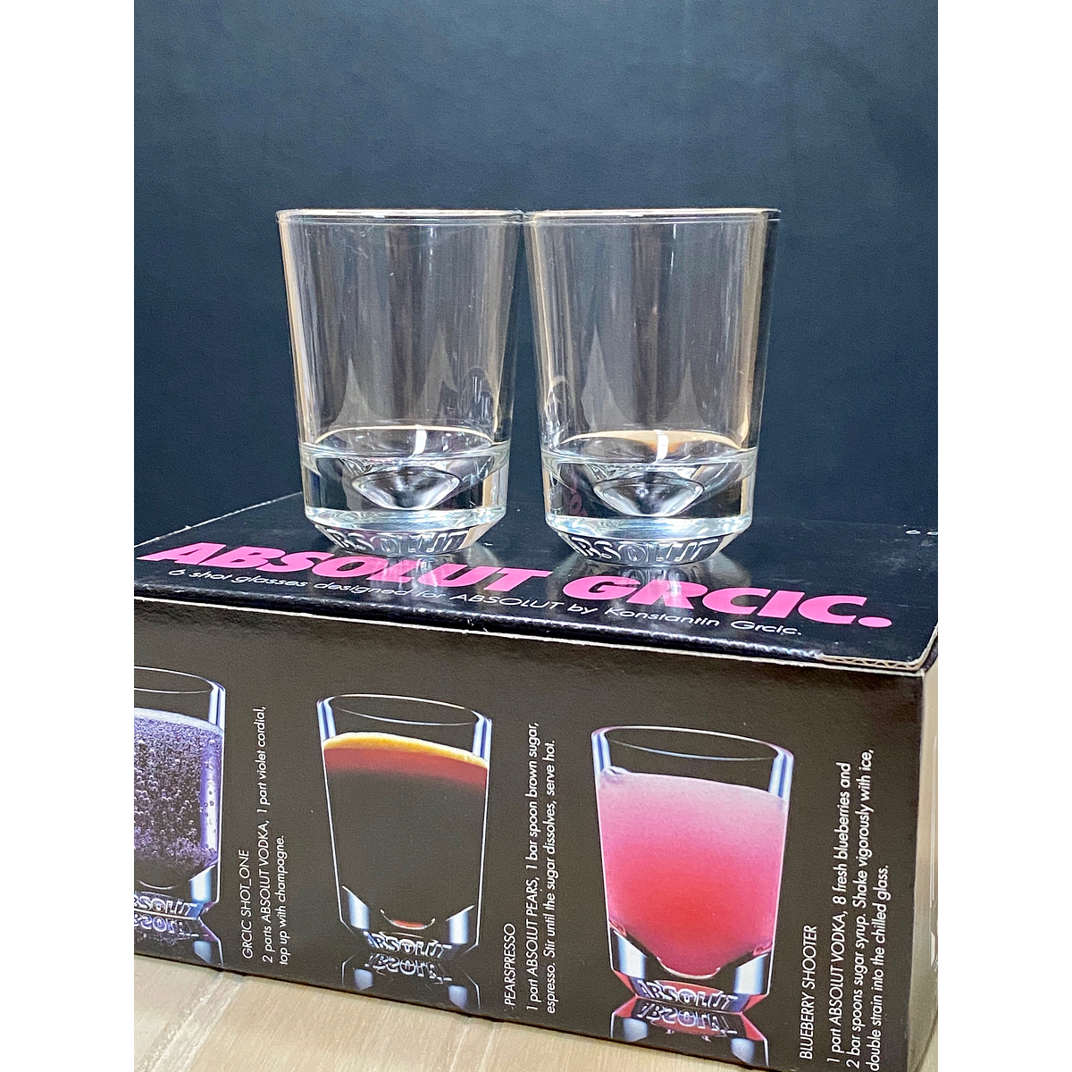 VASO SHOT VODKA ABSOLUT