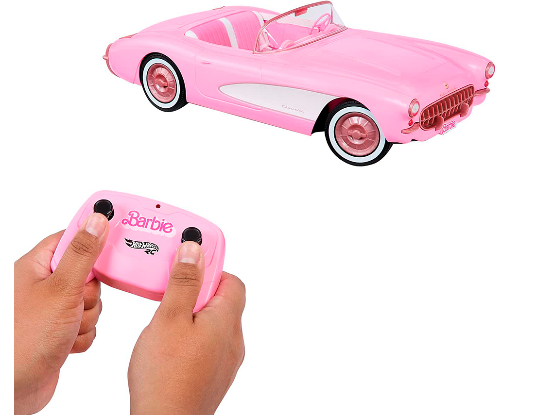 Hot Wheels Barbie Corvette a Control Remoto Barbie La Pelicu